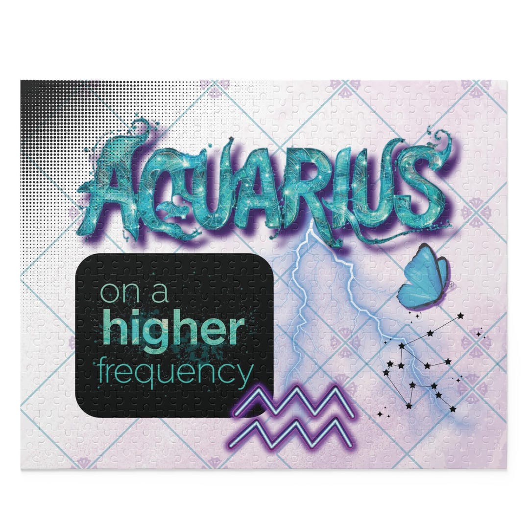 Aquarius Zodiac Puzzle | 500 Piece Astrology Jigsaw Gift for Aquarius ...