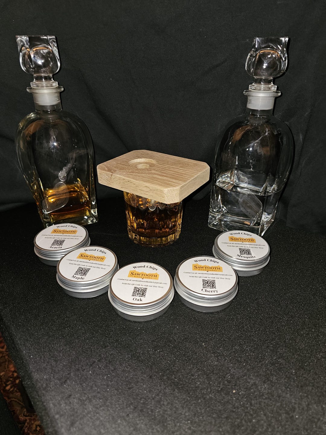 Whiskey or Cocktail Smoker Set With 5 Varieties of Woodchips - Etsy