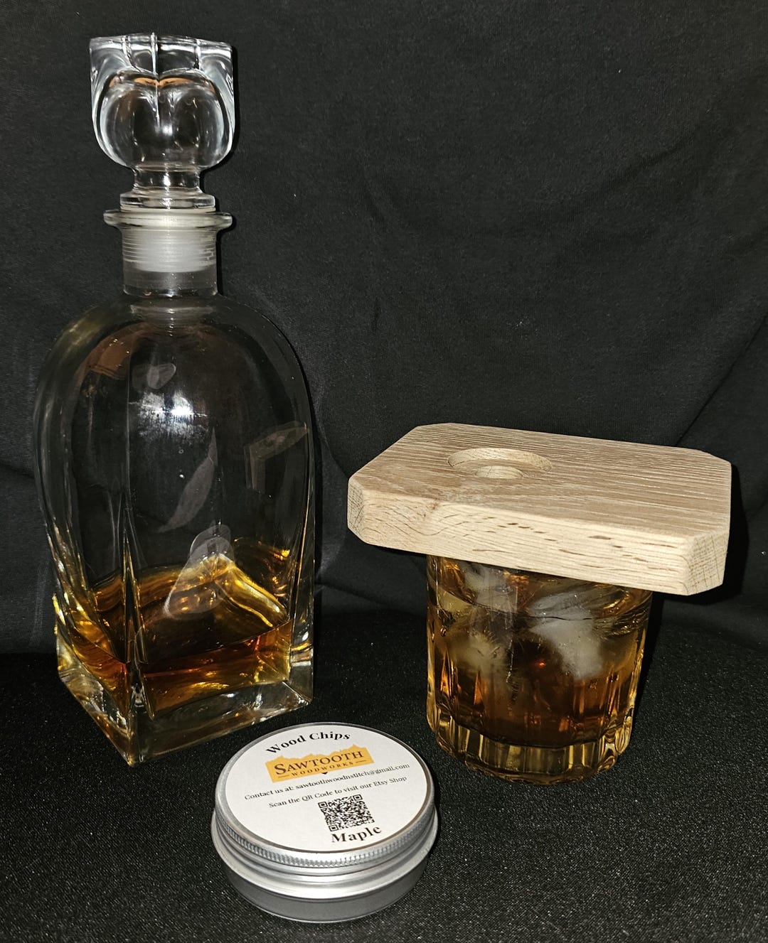 Whiskey - Cocktail Smoker Set With Maple Woodchips - Etsy