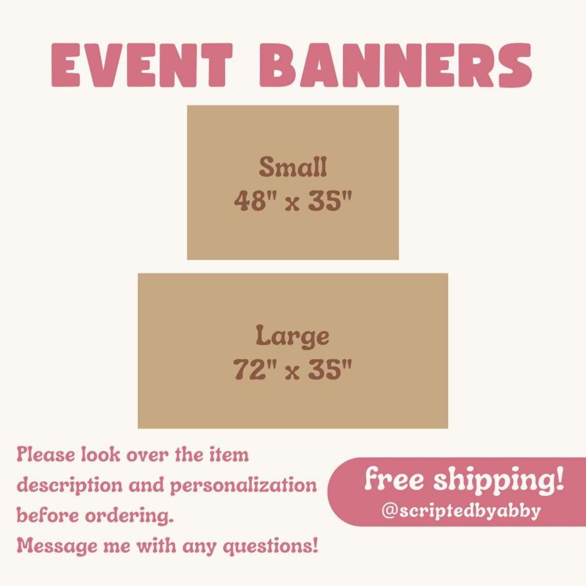 CUSTOM BANNER | Brown Paper Sign, Custom Party Banner, Butcher Paper ...
