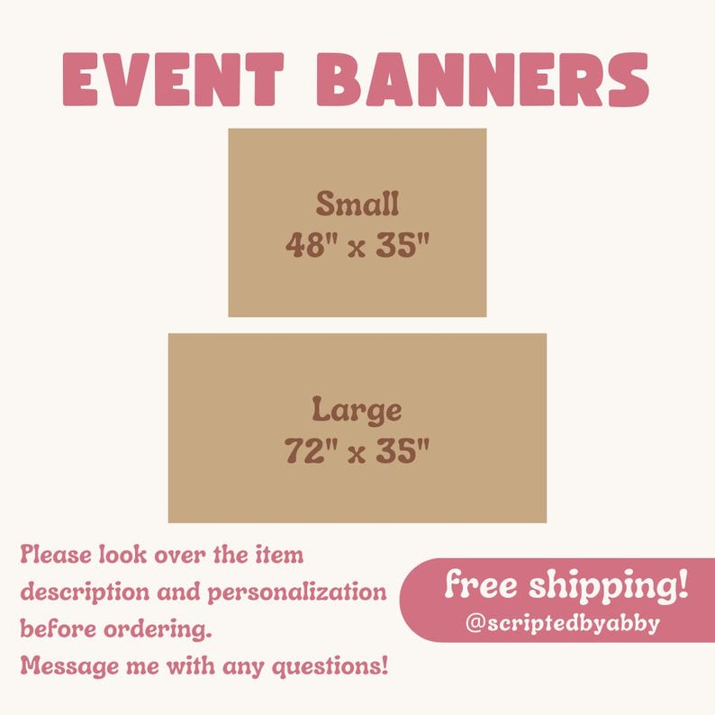 CUSTOM BANNER | Brown Paper Sign, Custom Party Banner, Butcher Paper ...
