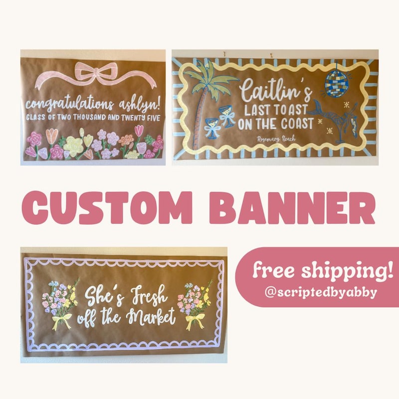 Butcher Paper Banners - Etsy