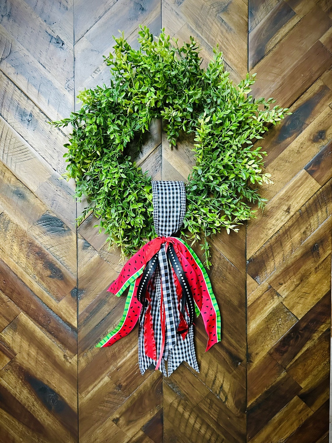 Ribbon Sash Wreath Sash Watermelon Ribbon Sash Front Door Sash for ...