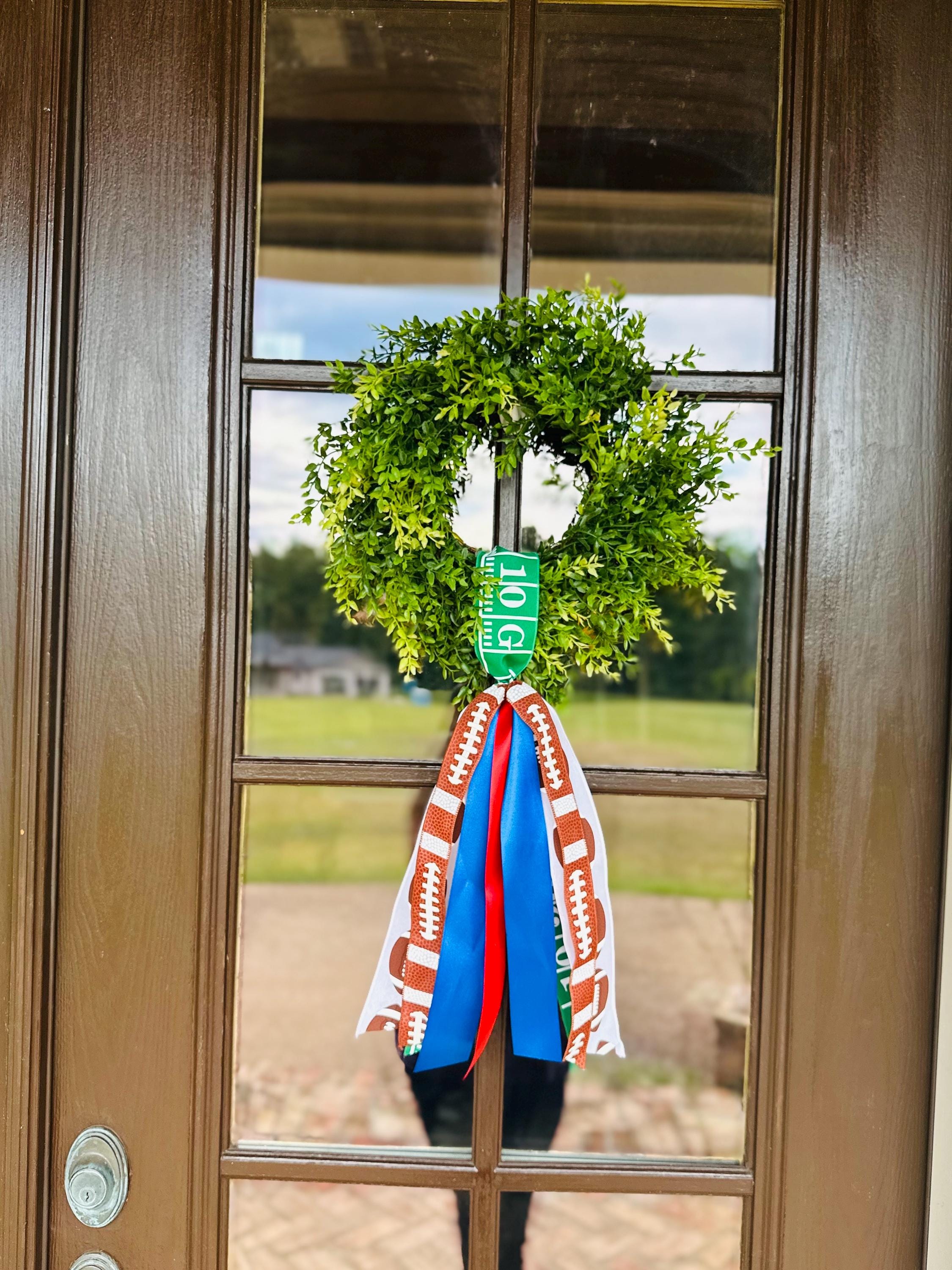 Wreath Sash for Front Door Football Sash for Game Day Door Decor Front ...