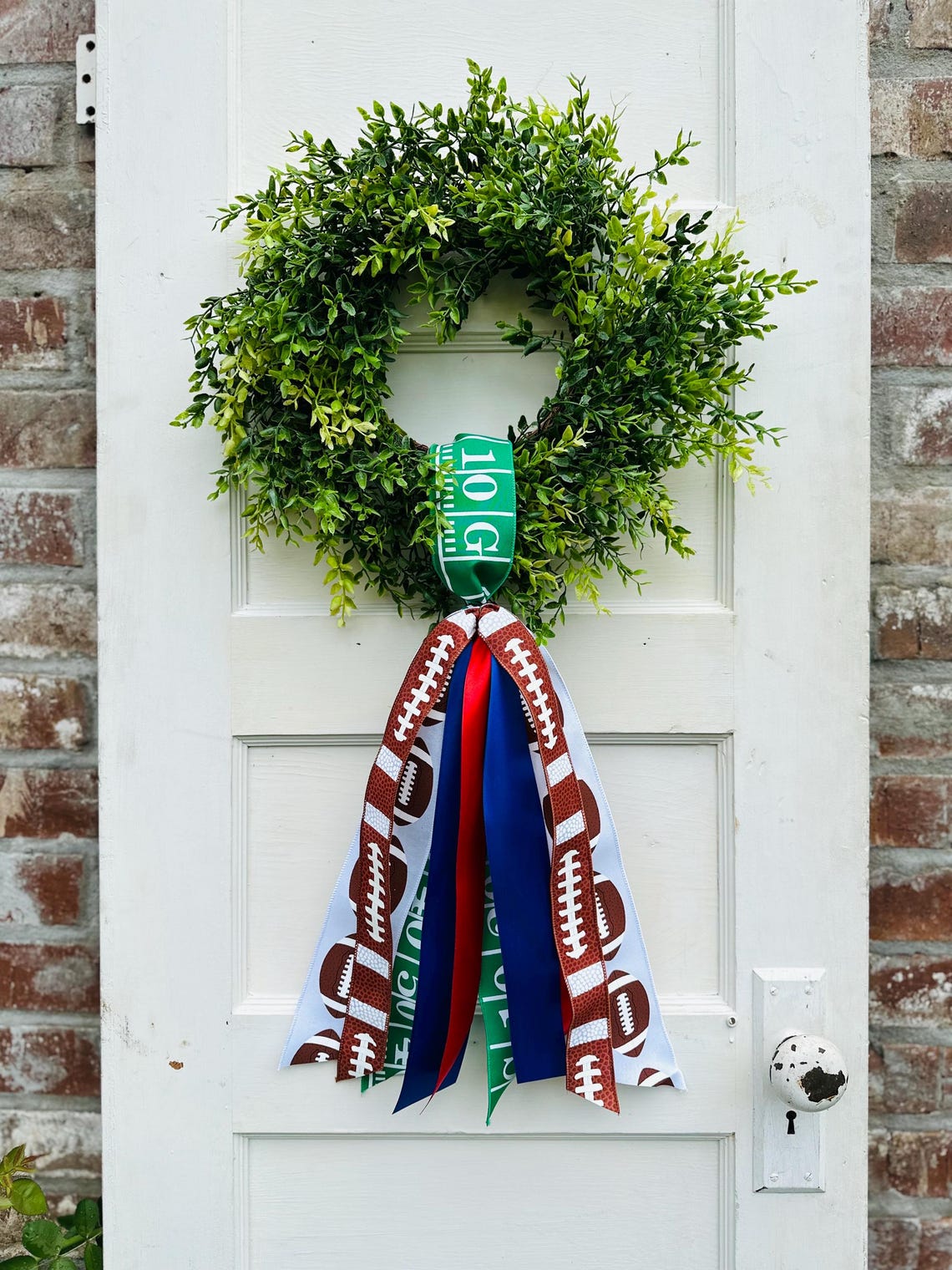 Wreath Sash for Front Door Football Sash for Game Day Door Decor Front ...
