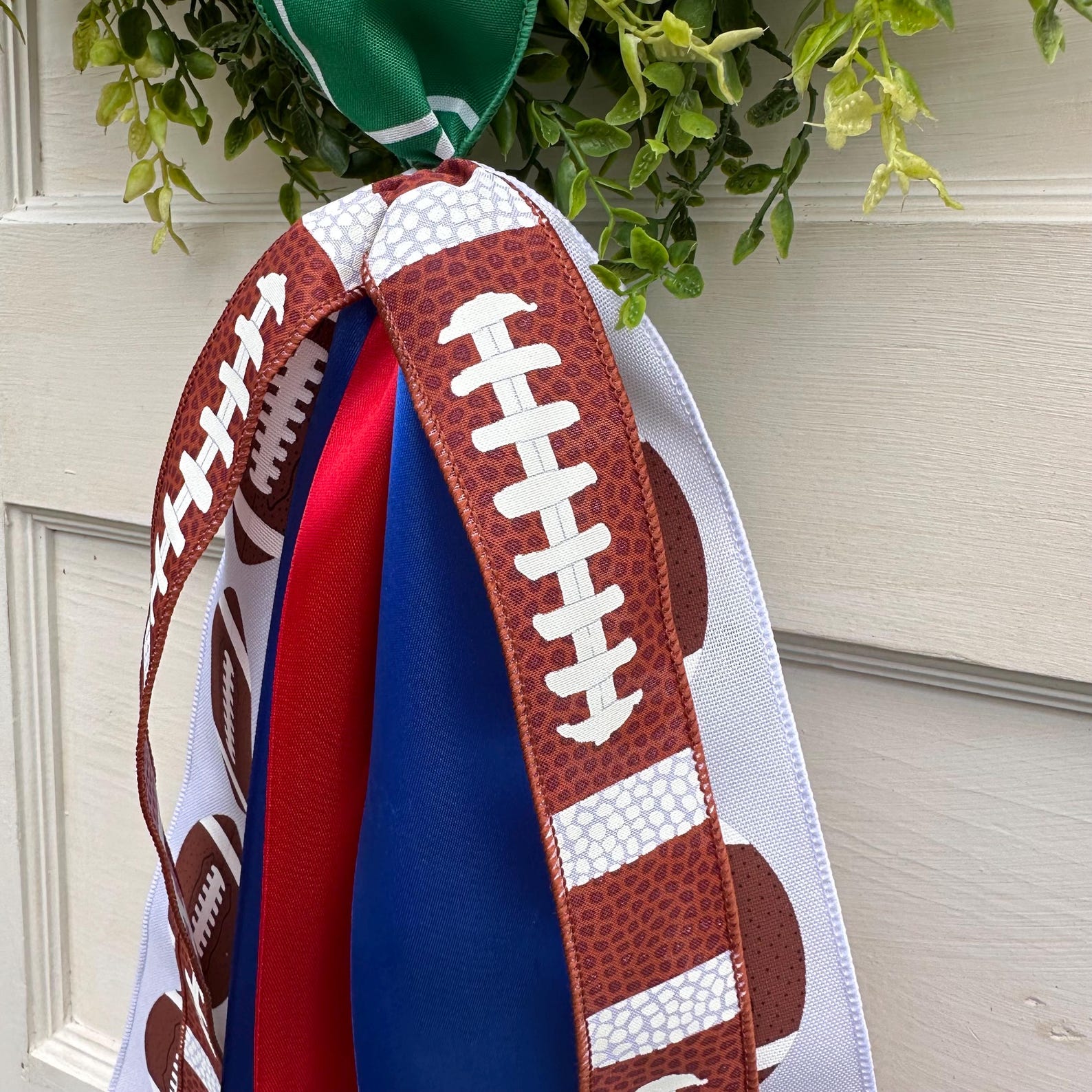 Wreath Sash for Front Door Football Sash for Game Day Door Decor Front ...