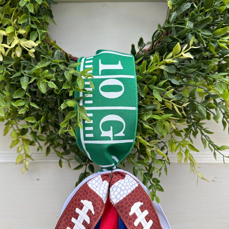 Wreath Sash for Front Door Football Sash for Game Day Door Decor Front ...