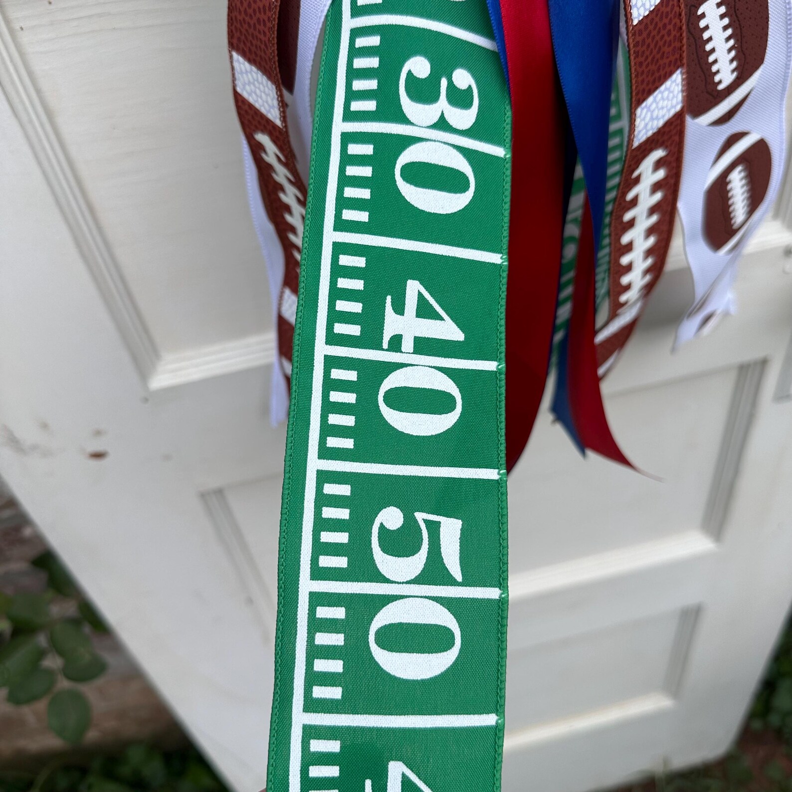 Wreath Sash for Front Door Football Sash for Game Day Door Decor Front ...