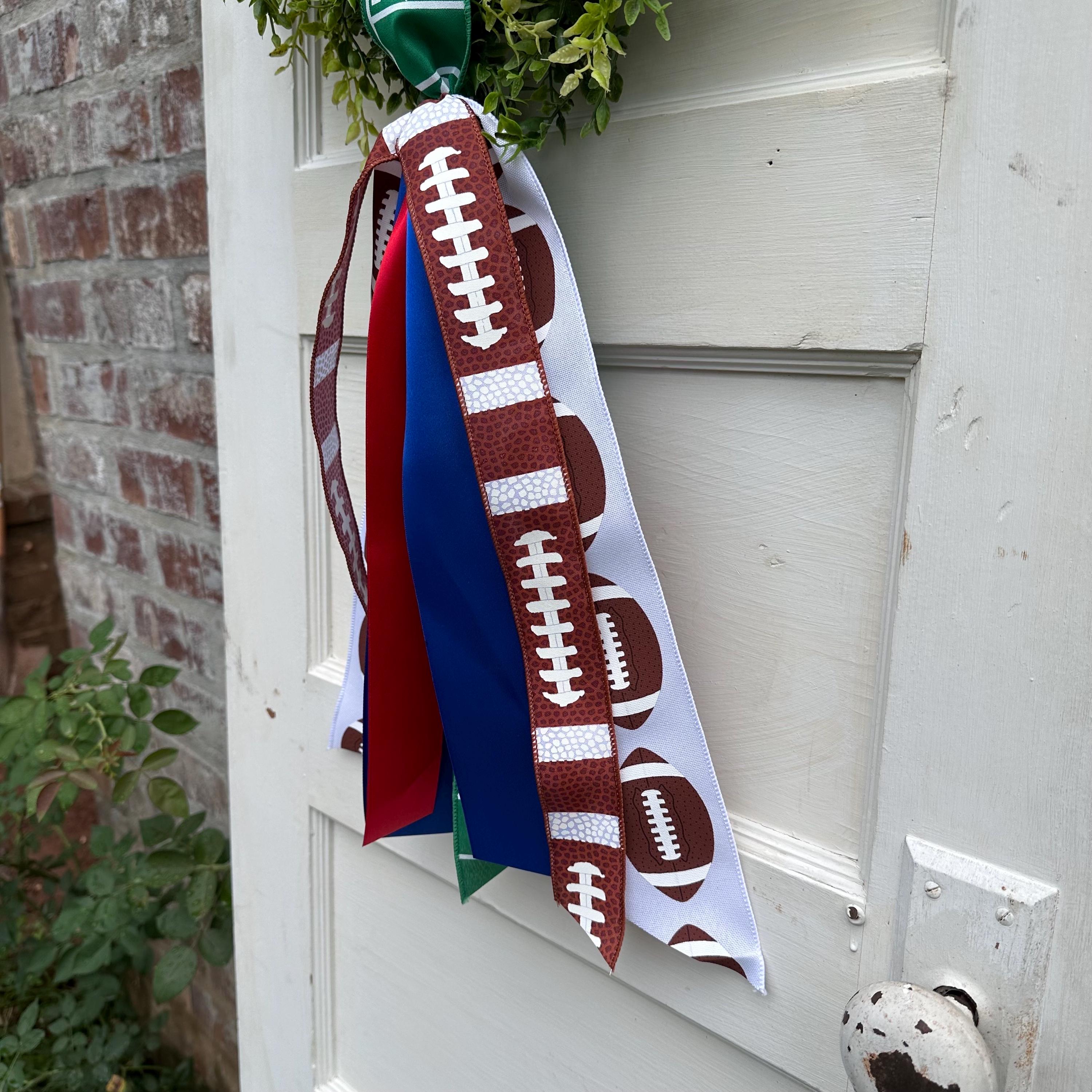 Wreath Sash for Front Door Football Sash for Game Day Door Decor Front ...