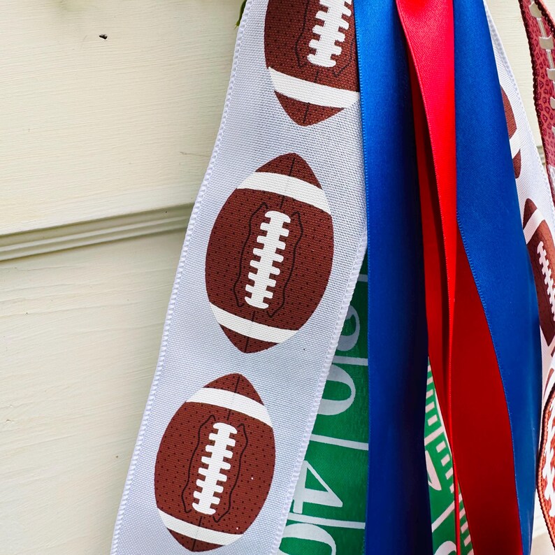 Wreath Sash for Front Door Football Sash for Game Day Door Decor Front ...