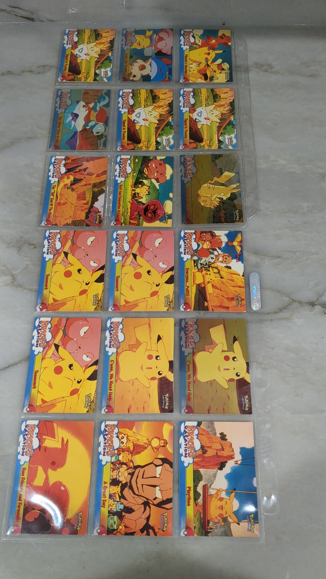 Pikachu's Vacation Pokemon Trading Cards Movie Animation Edition - Etsy