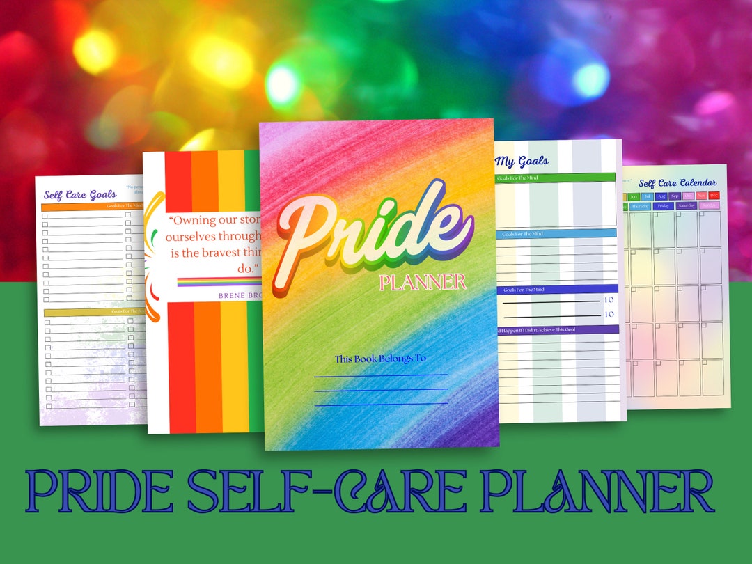 Pride Planner, Printable Pride Planner, Digital Pride Planner, Rainbow ...