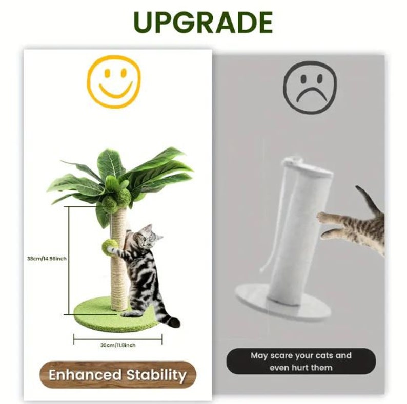 COCONUT TREE Cat Scratching Post Cat Scratcher Scratching Post With ...
