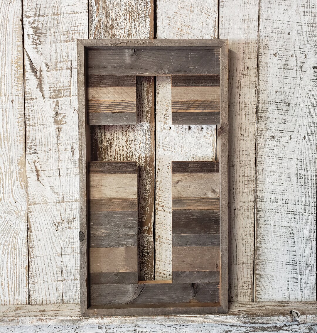 Framed Reclaimed Wood Cross Art - Etsy