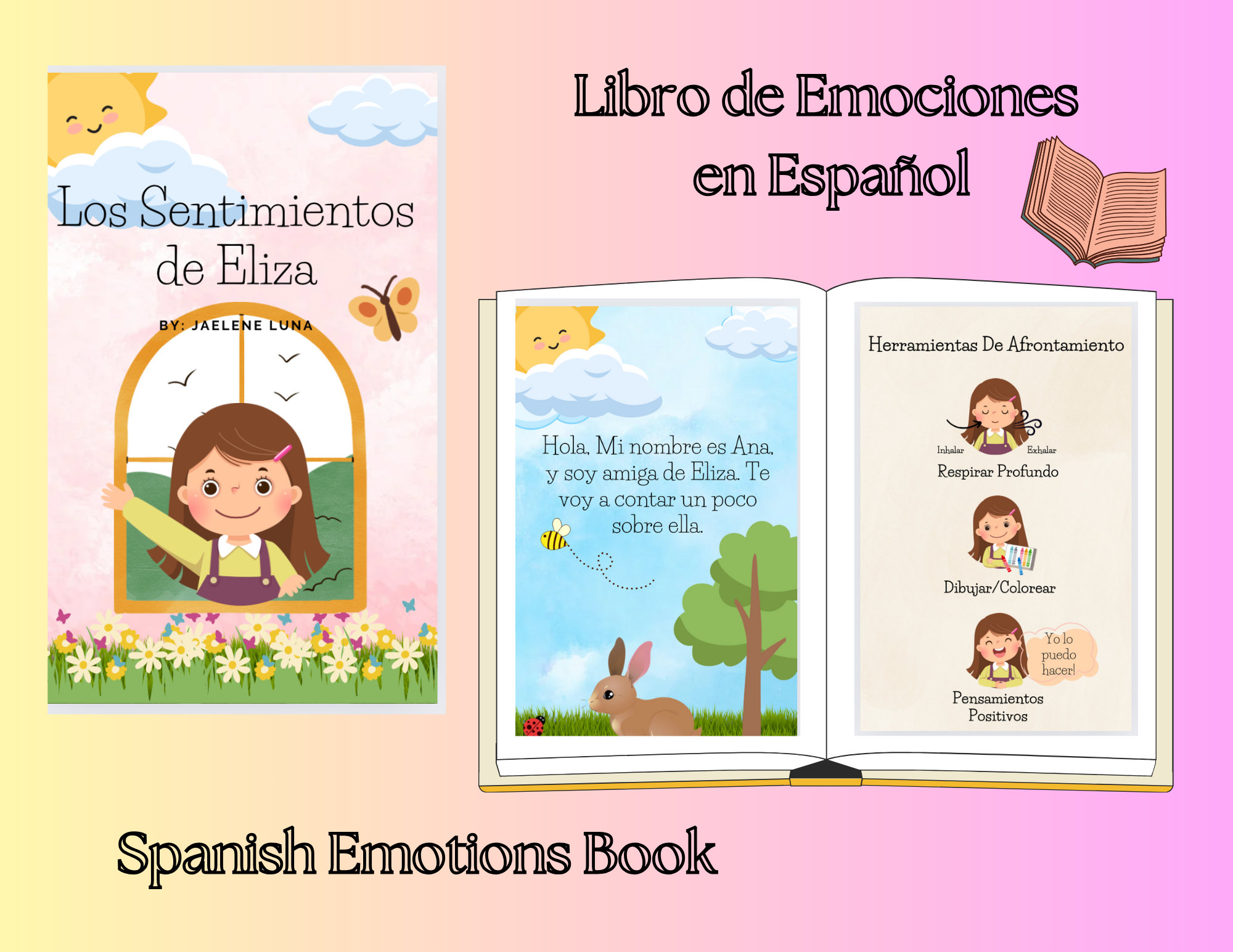 Los Sentimientos De Eliza/ Spanish Feelings Book - Etsy