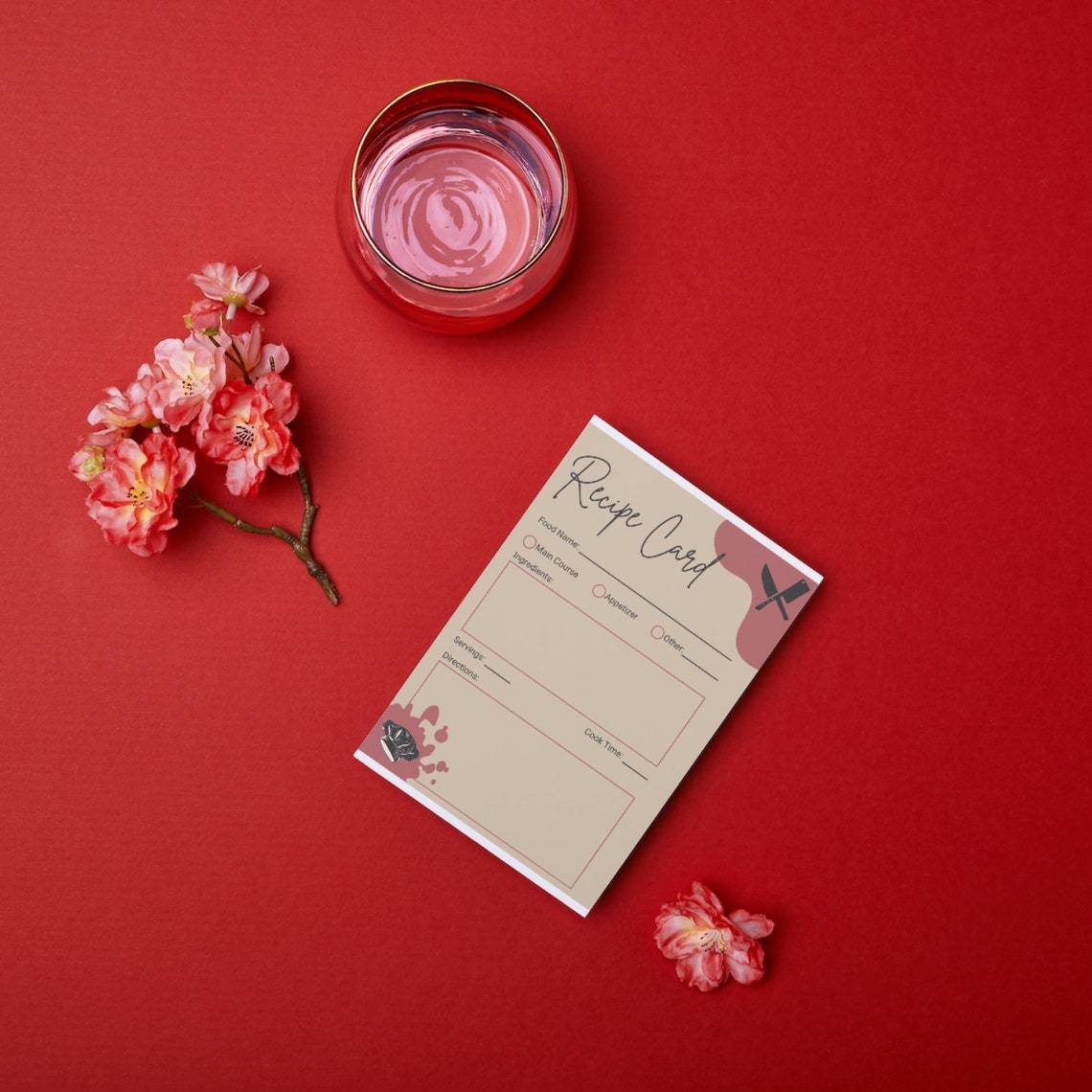 Editable Recipe Cards, DIY Recipe Cards Template Design, Food Pack ...