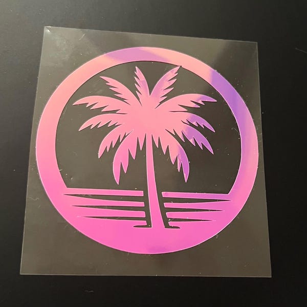 Palm Tree Decal - Etsy