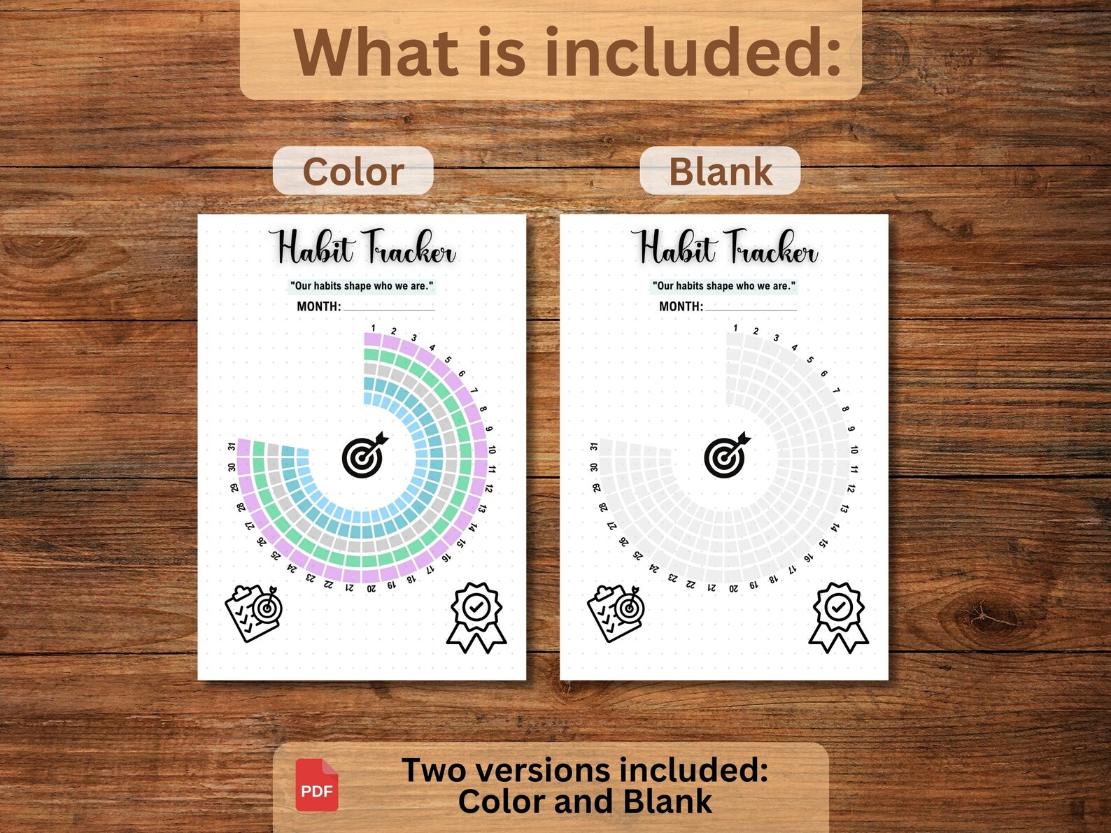 Habit Tracker Printable Habit Tracker A5, A4 & Letter Journal Page ...