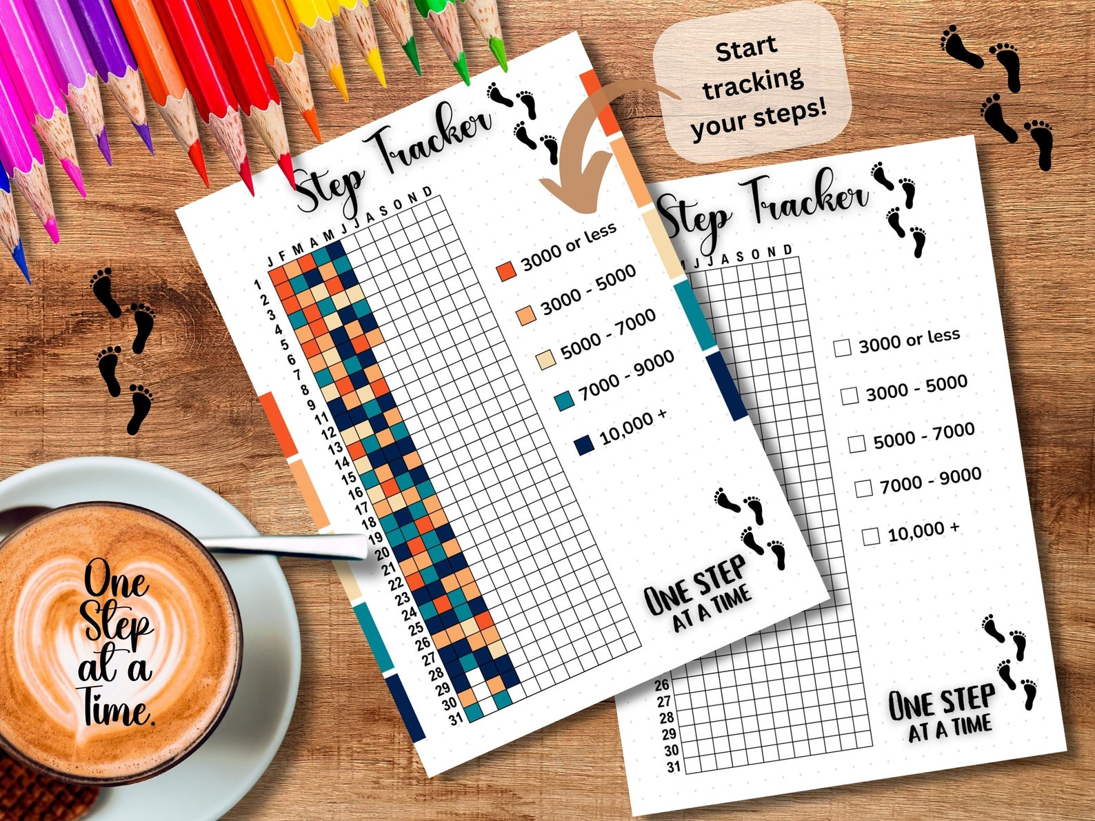 Yearly Tracker Bundle | Printable Tracker Bundle | A5, A4 & Letter ...