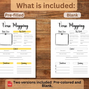 Bible Verse Mapping Printable | Bible Study Guide | Devotional Journal ...