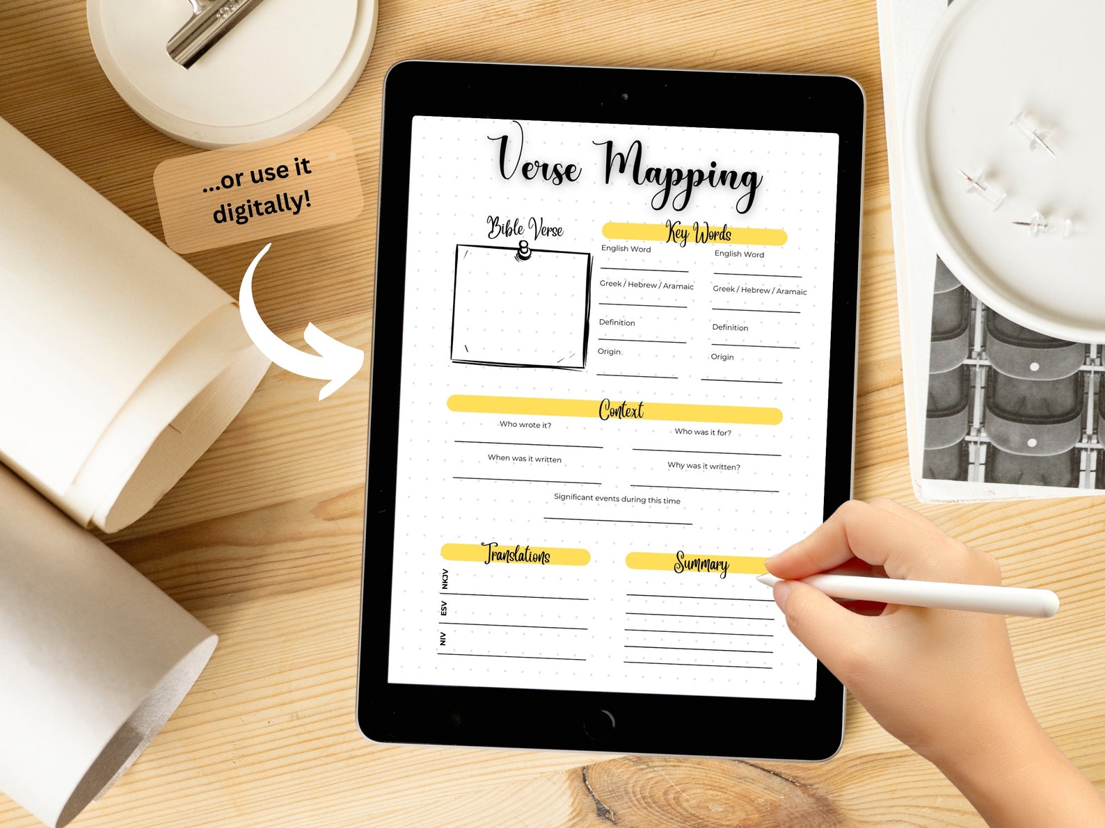 Bible Verse Mapping Printable | Bible Study Guide | Devotional Journal ...