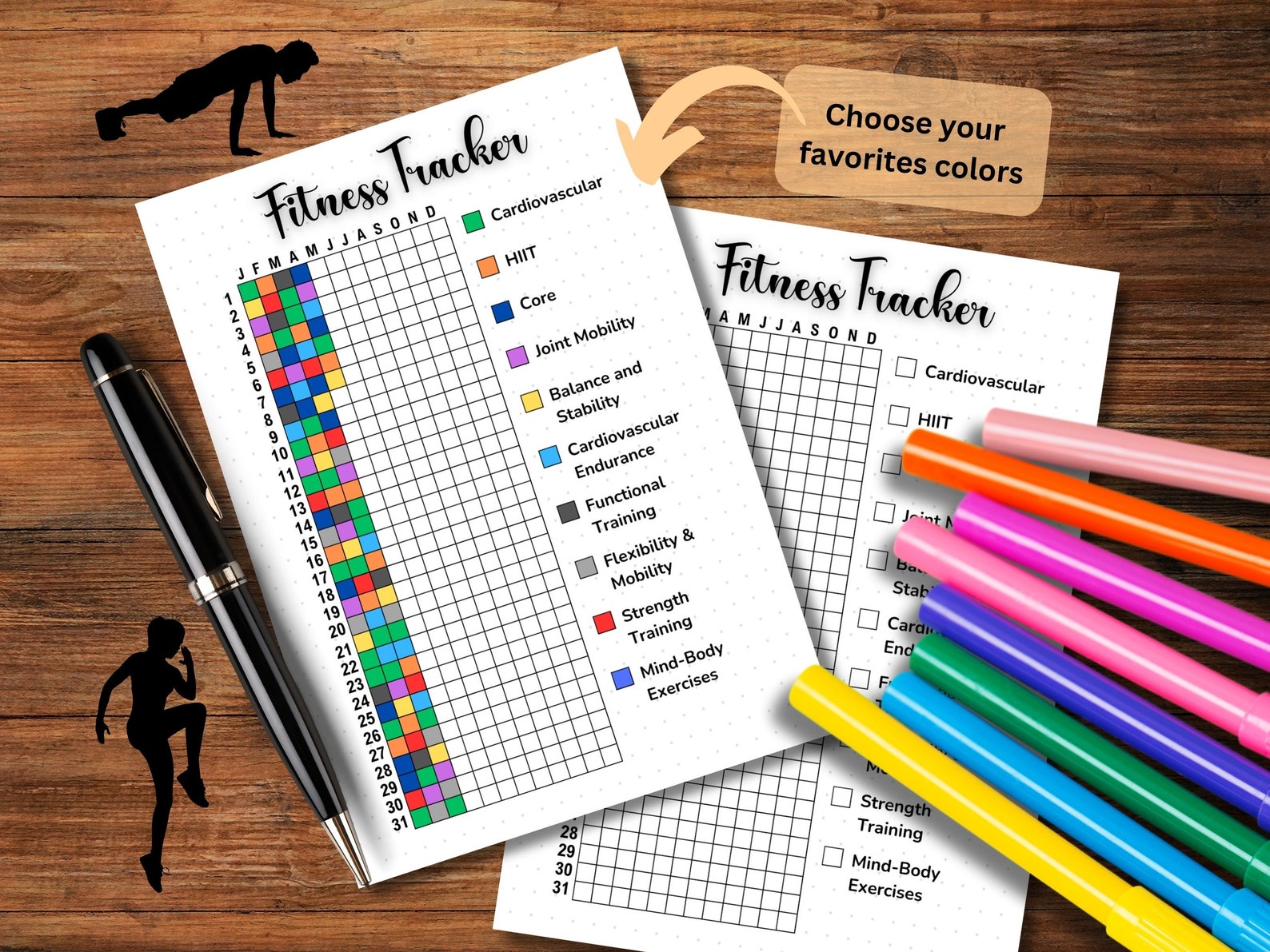 Yearly Tracker Bundle | Printable Tracker Bundle | A5, A4 & Letter ...