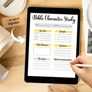 Bible Character Study Guide Printable | Bible Study Guide | Devotional ...