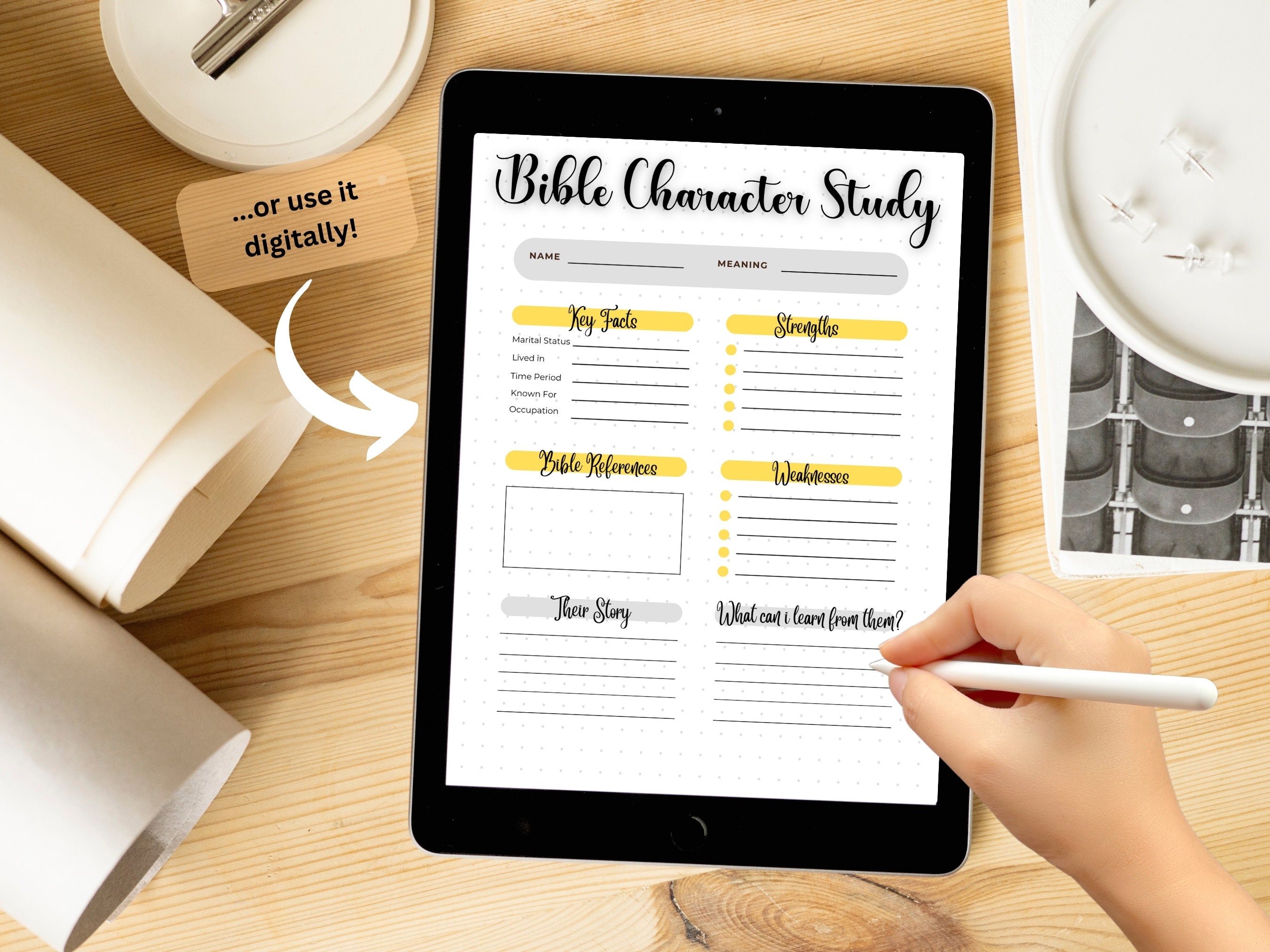 Bible Character Study Guide Printable | Bible Study Guide | Devotional ...