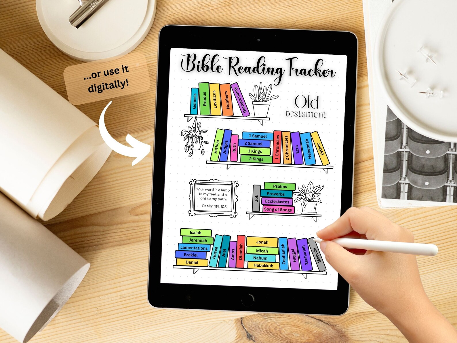 Bible Reading Tracker | A5, A4 & Letter Page | Old Testament | New ...