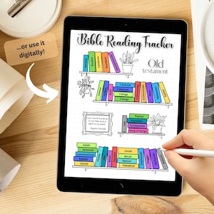 Bible Reading Tracker | A5, A4 & Letter Page | Old Testament | New ...