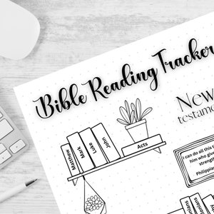 Bible Reading Tracker | A5, A4 & Letter Page | Old Testament | New ...