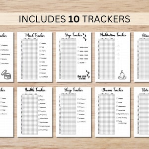 Yearly Tracker Bundle | Printable Tracker Bundle | A5, A4 & Letter ...