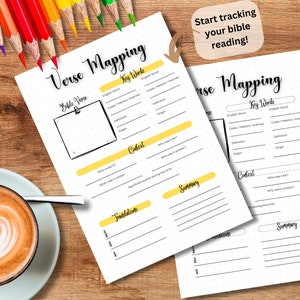 Bible Verse Mapping Printable | Bible Study Guide | Devotional Journal ...