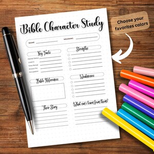 Bible Character Study Guide Printable | Bible Study Guide | Devotional ...