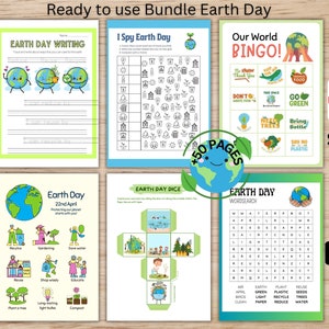 50 Pages Bundle Earth Day Activities | Earth Day Scavenger Hunt | Earth ...