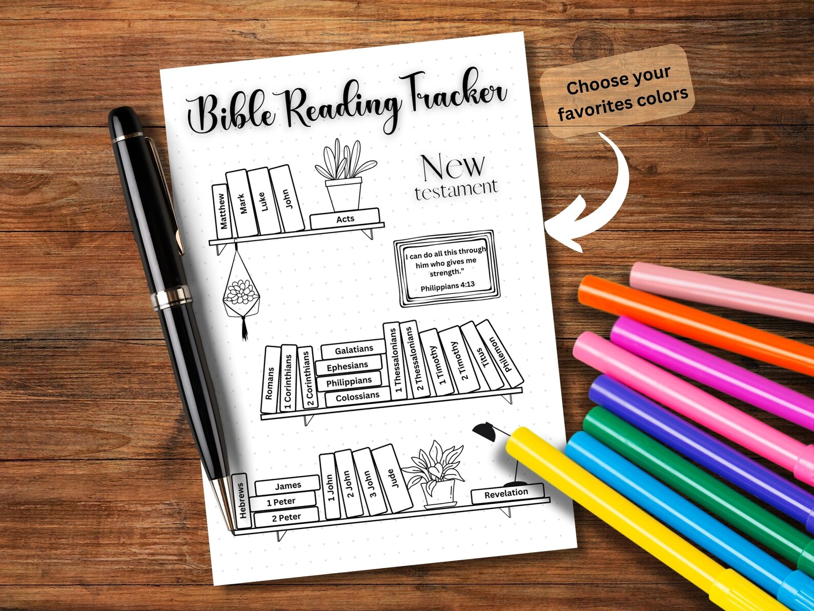Bible Reading Tracker | A5, A4 & Letter Page | Old Testament | New ...