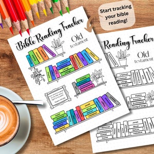 Bible Reading Tracker | A5, A4 & Letter Page | Old Testament | New ...