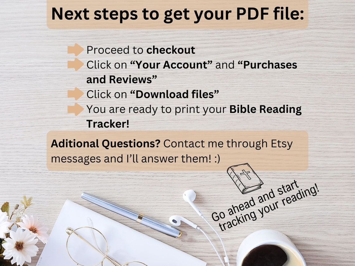 Bible Reading Tracker A5, A4 & Letter Page Old Testament New Testament ...