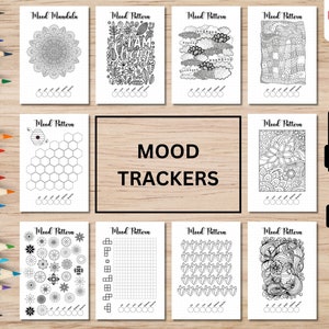 Mood Tracker Bundle | Printable Mood Tracker Bundle | A5, A4 & Letter ...