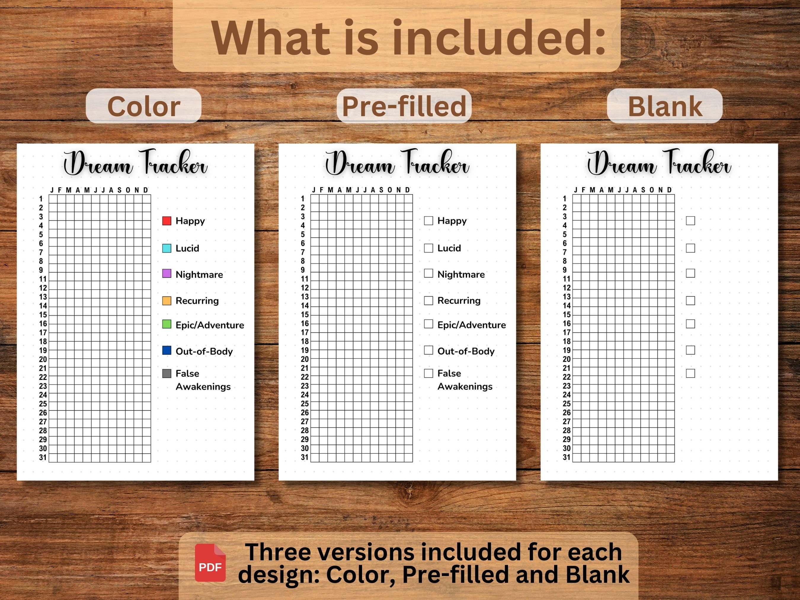 Yearly Tracker Bundle Printable Tracker Bundle A5, A4 & Letter Journal ...