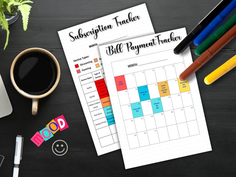 Finance Tracker Printable | Expense Tracker | Paycheck Budget | Debt ...