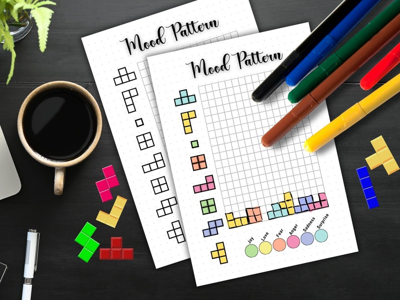 Mood Tracker Bundle | Printable Mood Tracker Bundle | A5, A4 & Letter ...