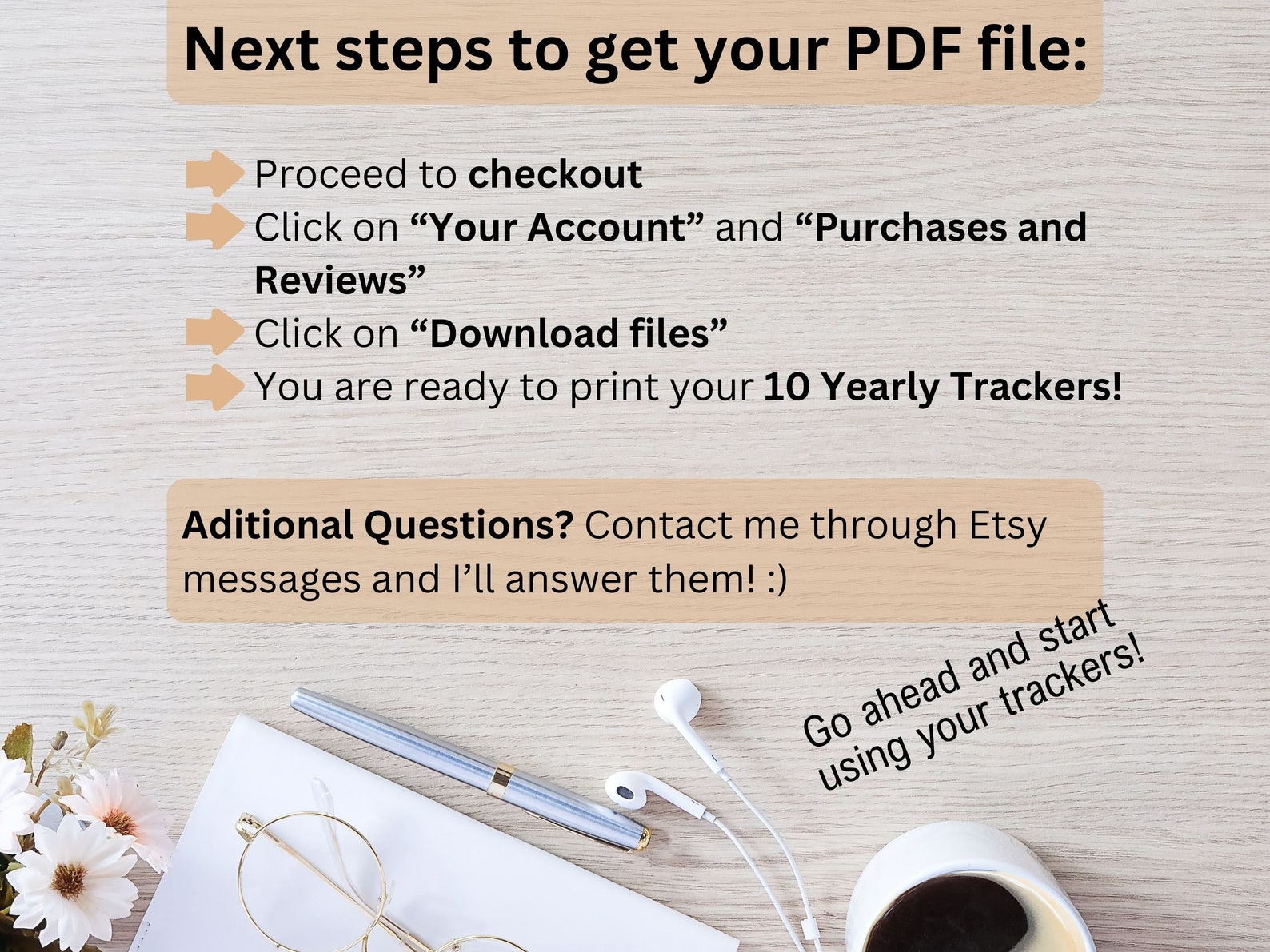 Yearly Tracker Bundle | Printable Tracker Bundle | A5, A4 & Letter ...