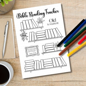 Bible Reading Tracker | A5, A4 & Letter Page | Old Testament | New ...