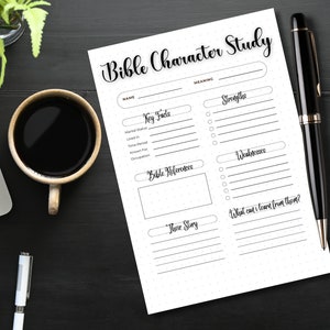 Bible Character Study Guide Printable | Bible Study Guide | Devotional ...