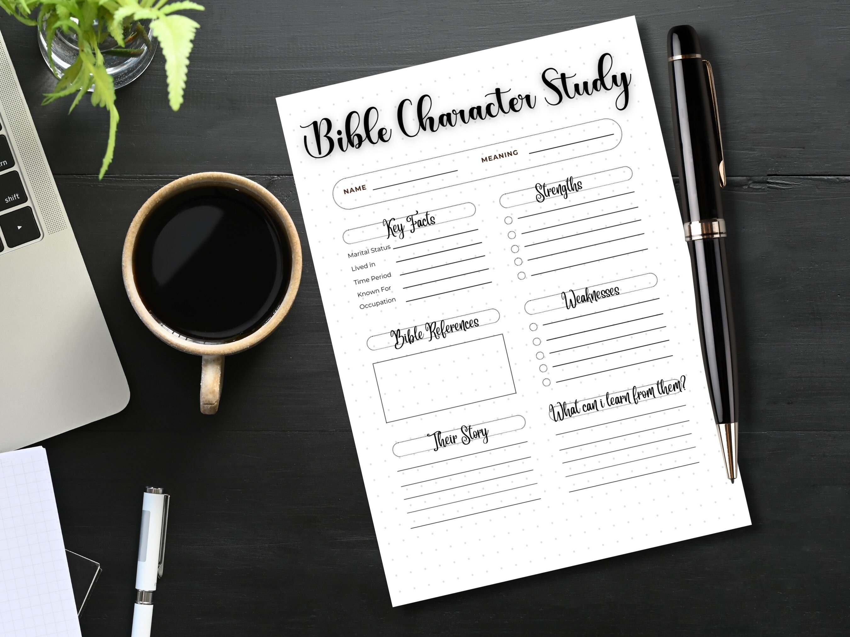 Bible Character Study Guide Printable | Bible Study Guide | Devotional ...