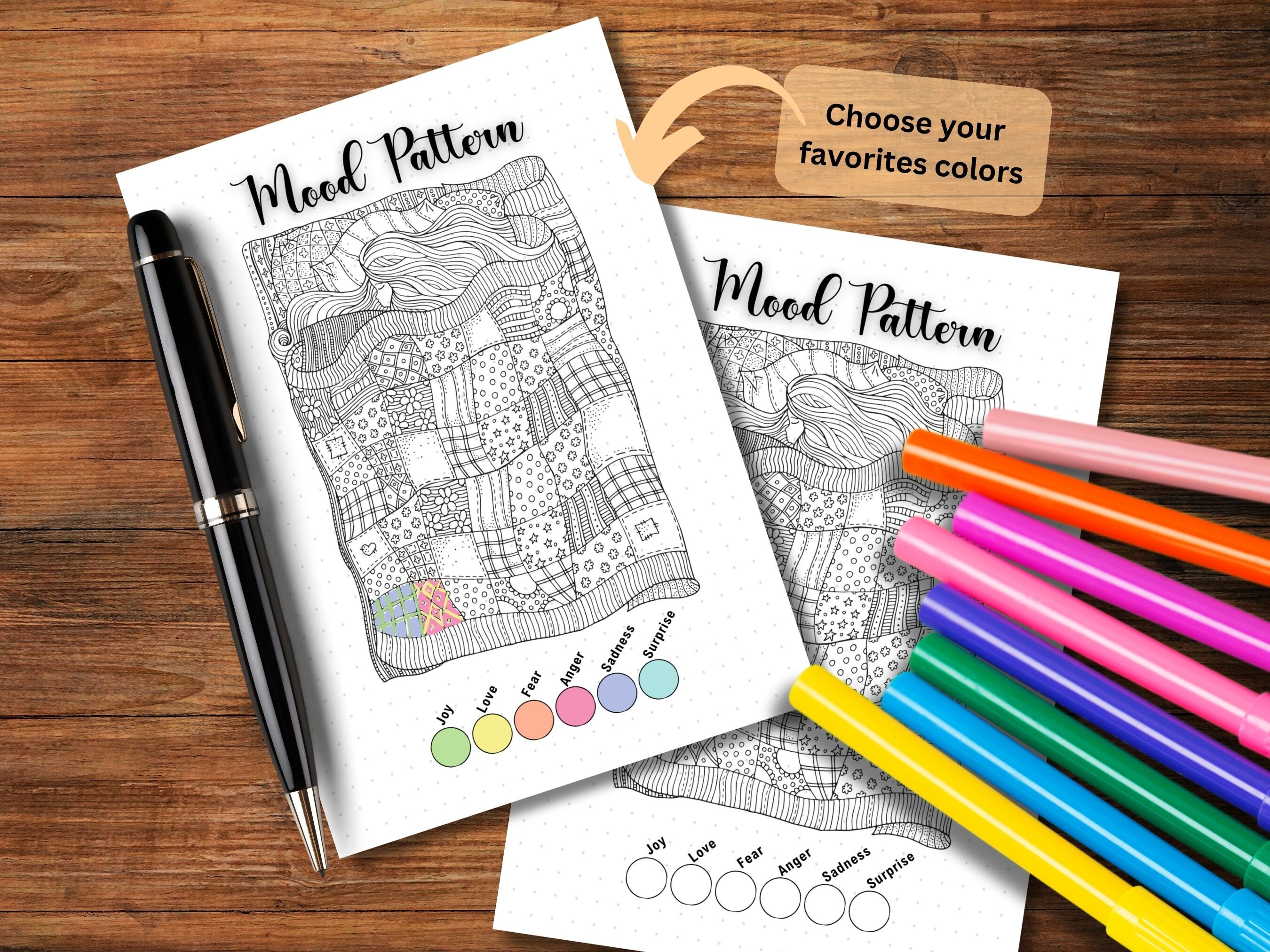 Mood Tracker Bundle | Printable Mood Tracker Bundle | A5, A4 & Letter ...
