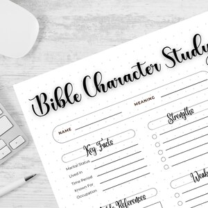 Bible Character Study Guide Printable | Bible Study Guide | Devotional ...