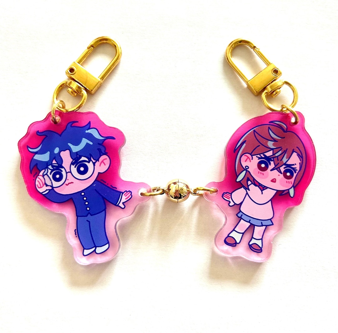 Dandadan Okarun Momo Couples Golden Ball Magnetic Charms - Etsy Canada
