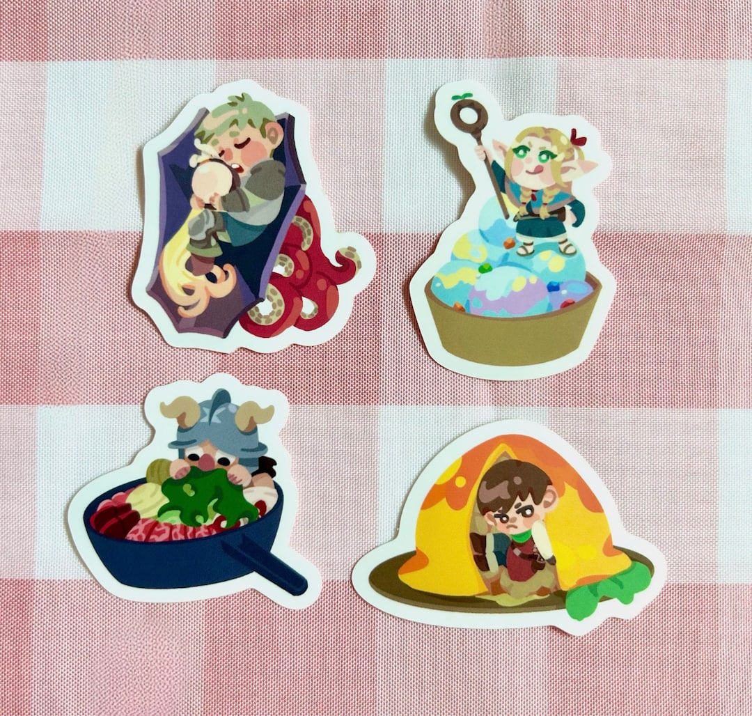 Dungeon Meshi Foods Matte Sticker - Etsy